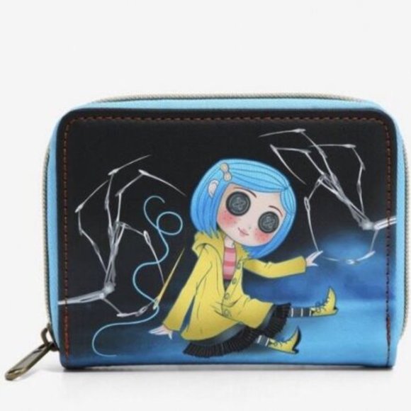 Loungefly | Bags | Loungefly Coraline Wallet Character Symbols Zip ...